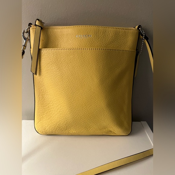Coach | Bags | Yellow Leather Coach Crossbody | Poshmark